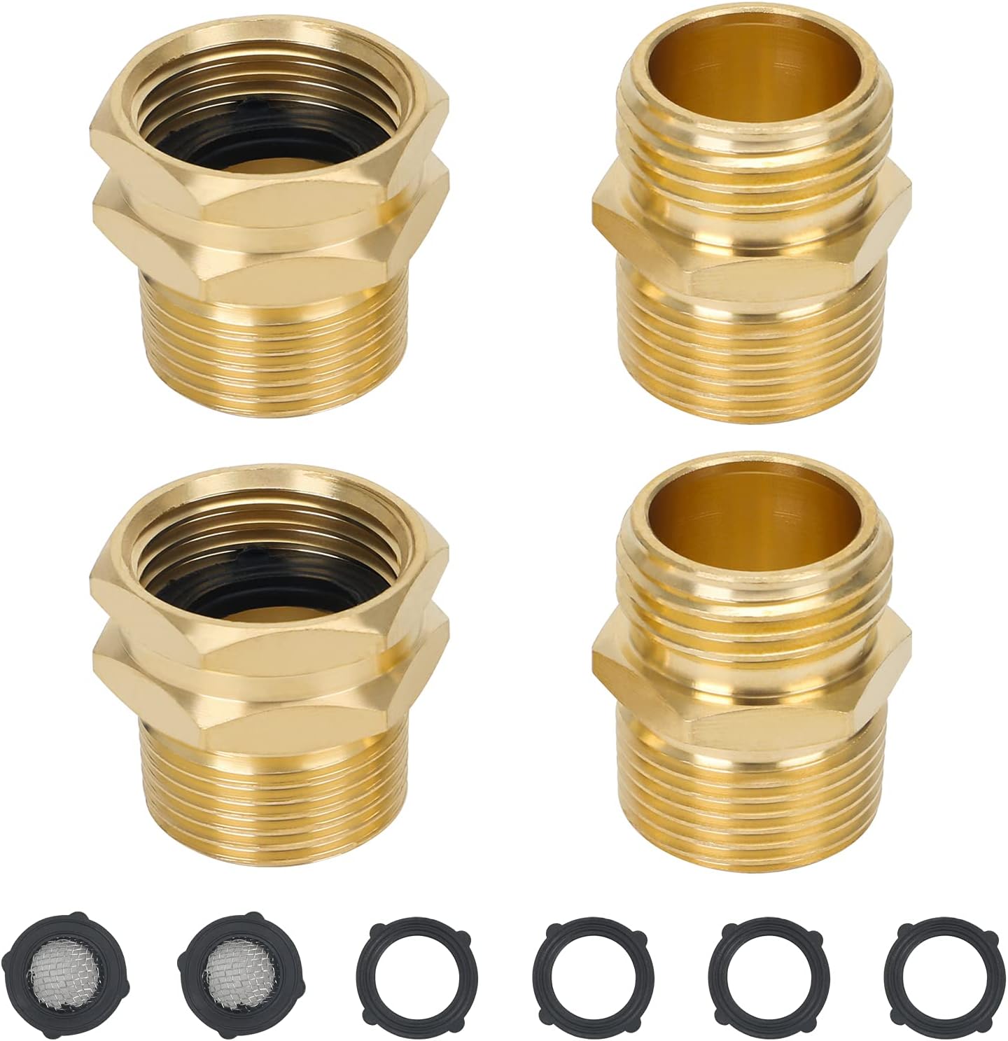 Amazon.com : 3 Packs 3/4 Inch GHT Female to NPT Male Connector, GHT to ...