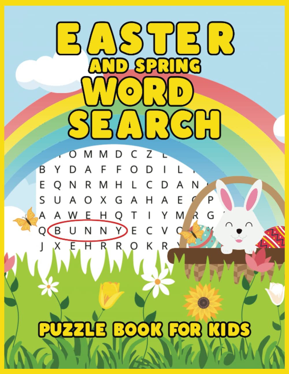 Easter and Spring Word Search Puzzle Book for Kids: Fun Large Print ...