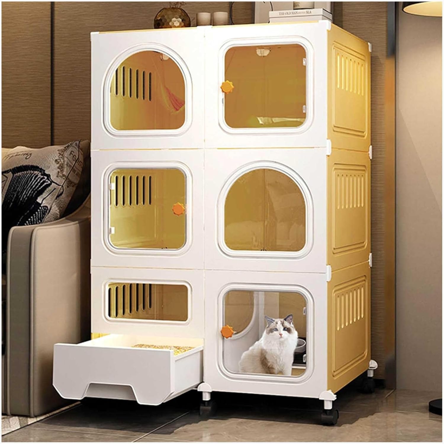 Amazon.com : Cat Cages Indoor Large,Cat Playpen Small Animal House Cat ...