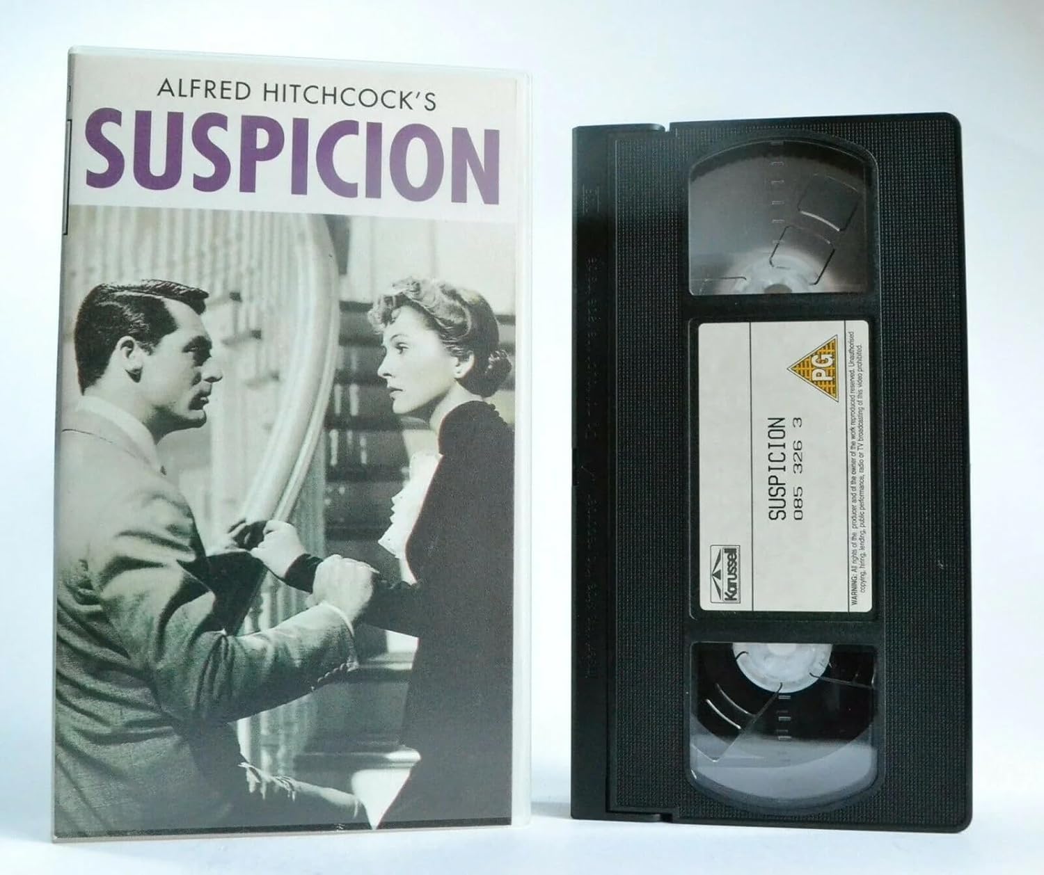 Amazon.com: Suspicion [VHS] : Cary Grant, Joan Fontaine, Cedric ...