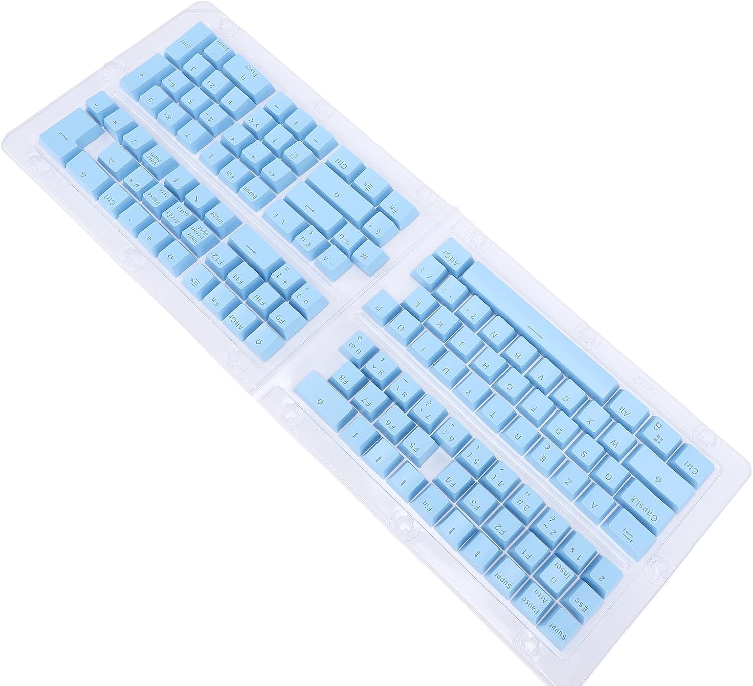 Amazon.com: 132 Keys French Keyboard Keycaps Minimalist Mechanical ...
