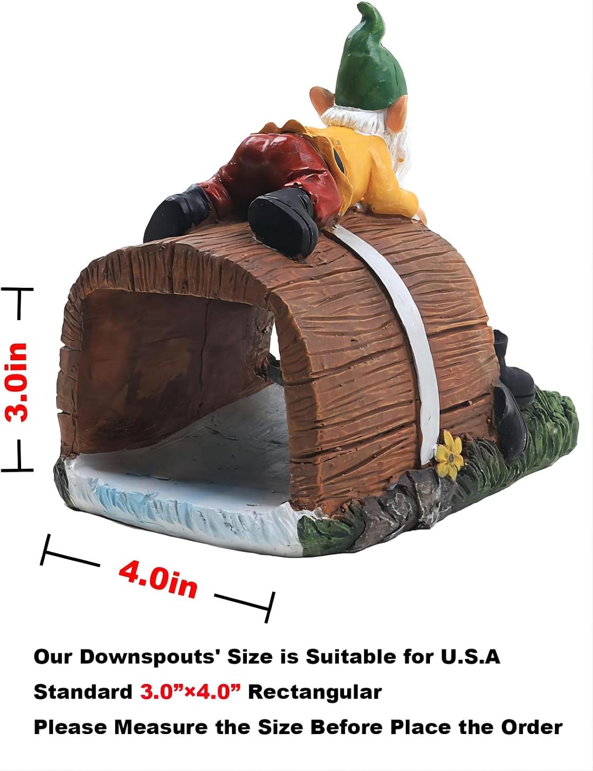 Gnome Gutter Downspout Extension Decorative Statue, Australia | Ubuy