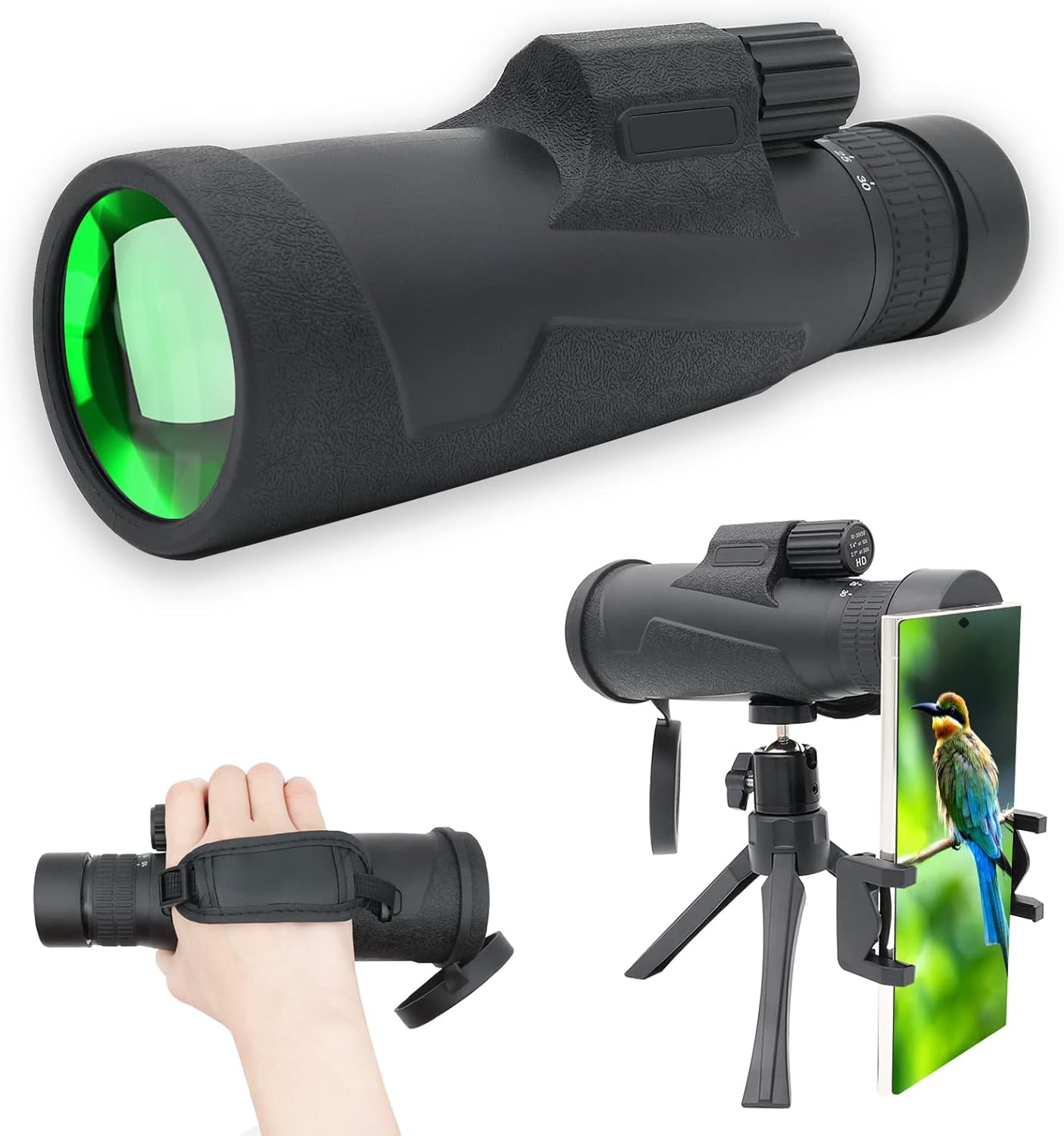Amazon.com : High Power Zoom Monocular Scope 10-30 * 50 with Smartphone ...