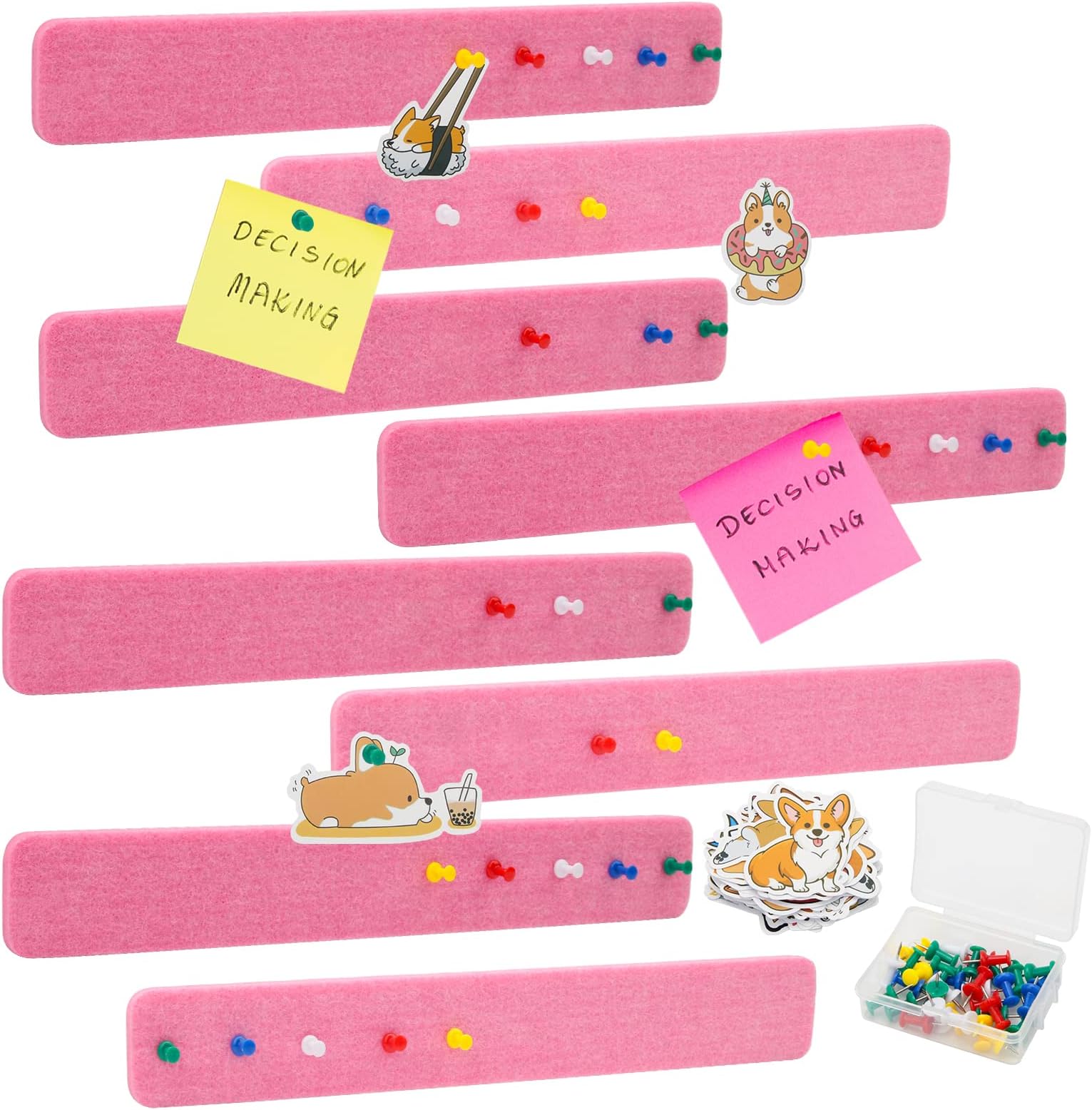 Navaris Photo Pin and Clip Board - Velvet Board for Hanging, Pinning ...