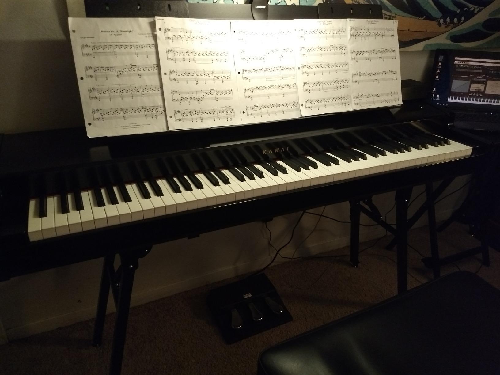 Amazon.com: König & Meyer K&M Keyboard Table Style-Piano Music Stand ...