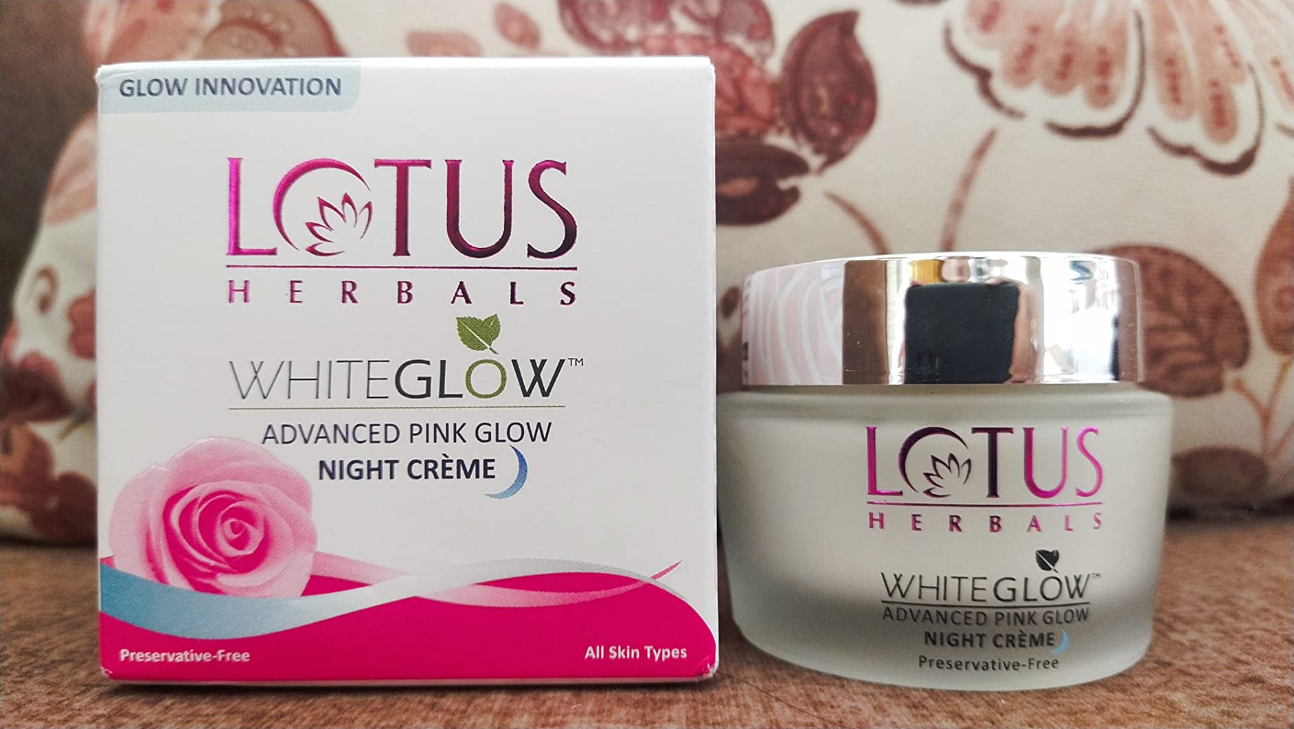 Lotus Herbals Whiteglow Advanced Pink Glow Night Cream | Intense ...
