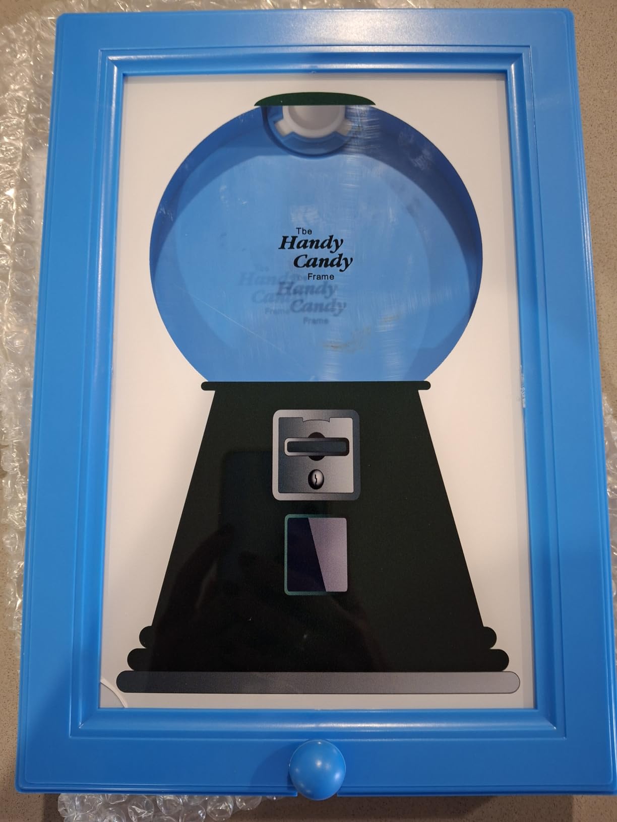 Gumball Machine Picture Frame-Wall Mounted Candy Dispenser Frame, Rare ...