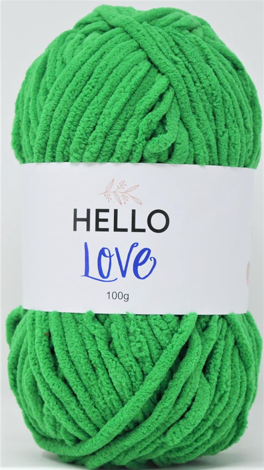 Hello Love Yarn, Green, 100g : Amazon.co.uk: Home & Kitchen