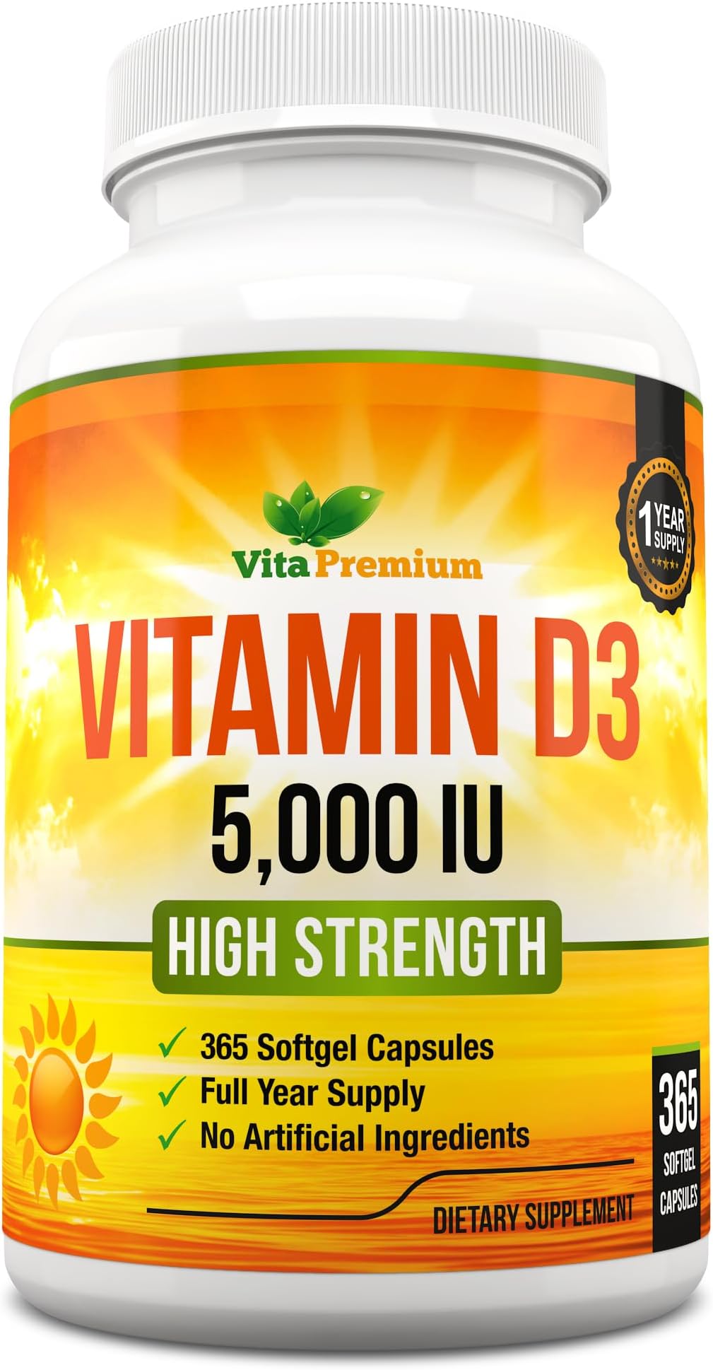Amazon.com: Nature's Bounty Vitamin D-5000 IU Softgels, Maximum ...