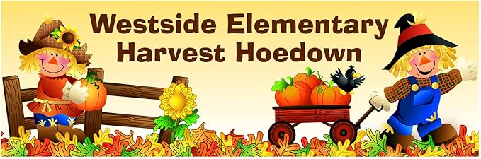 Amazon.com : Harvest Hoedown Fall Custom Banner - Medium - 1 Piece ...