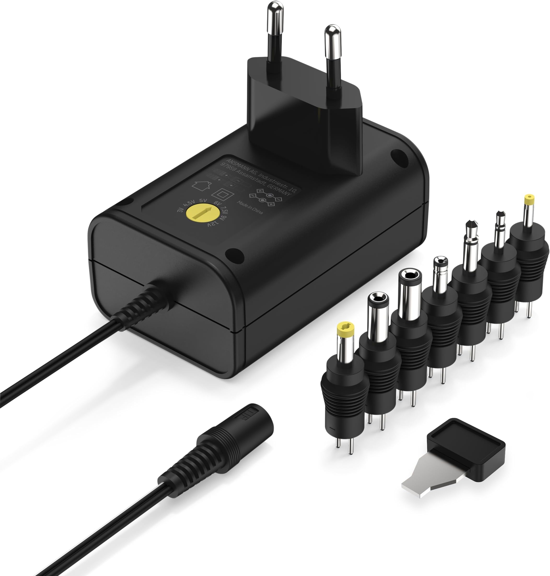Retoo Universal AC Adapter 12V Netzteil mit 6 Austauschbare Spitzen auf ...