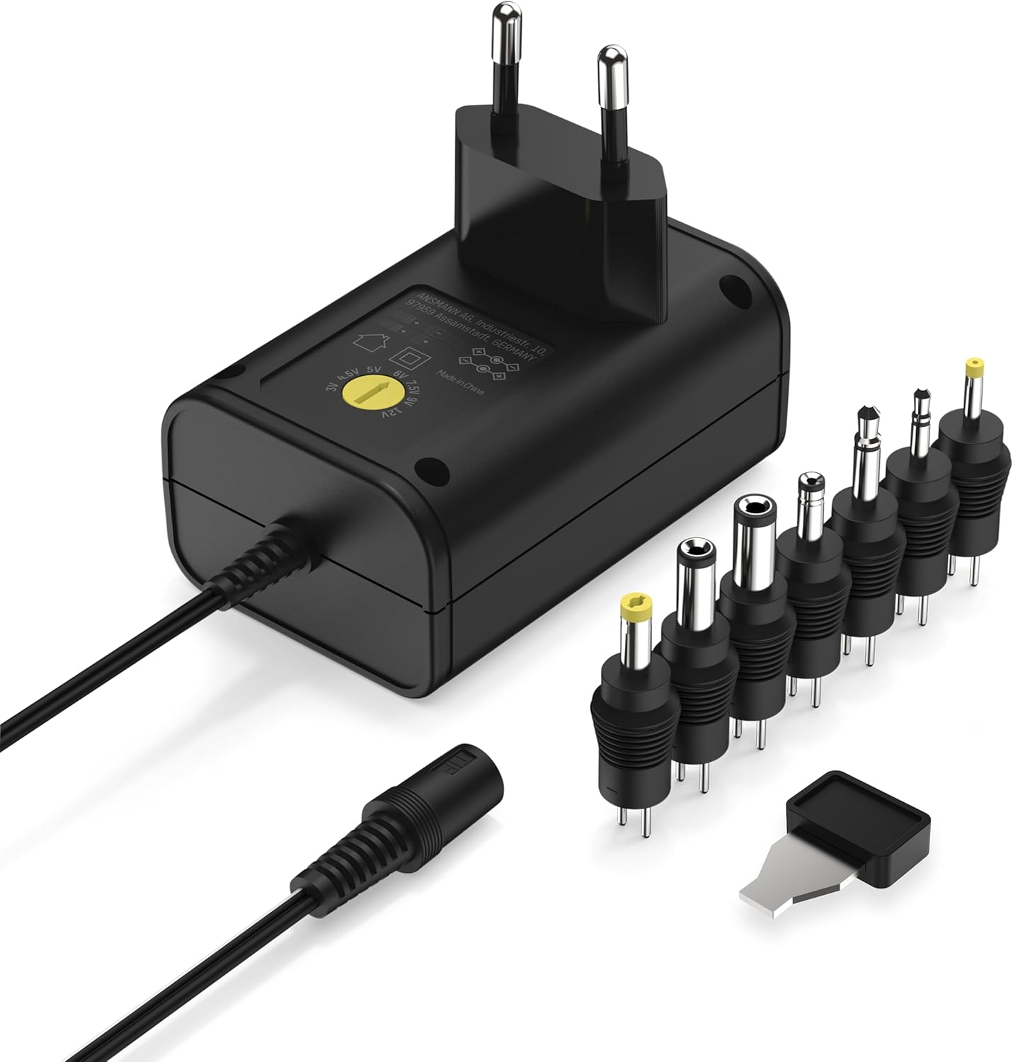 ANSMANN APS 1000 Power Supply 12 V - Power Plug up to 1000 mA (with 7 ...