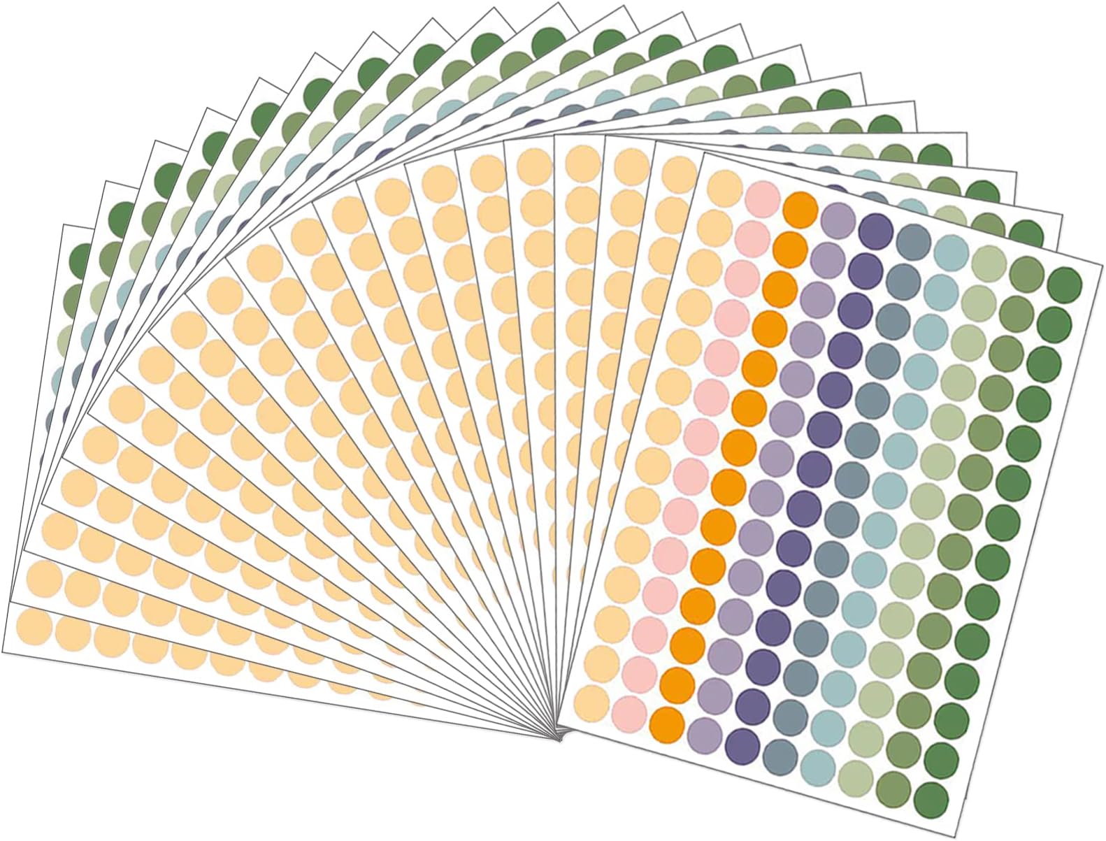 Amazon.com : 2800 Pieces 10 Color Coding Labels Rectangle Colored ...