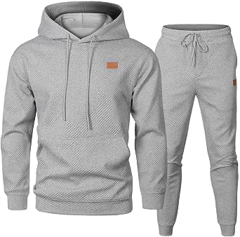 Ensemble complet de survêtement pour homme avec capuche et pantalon de ...