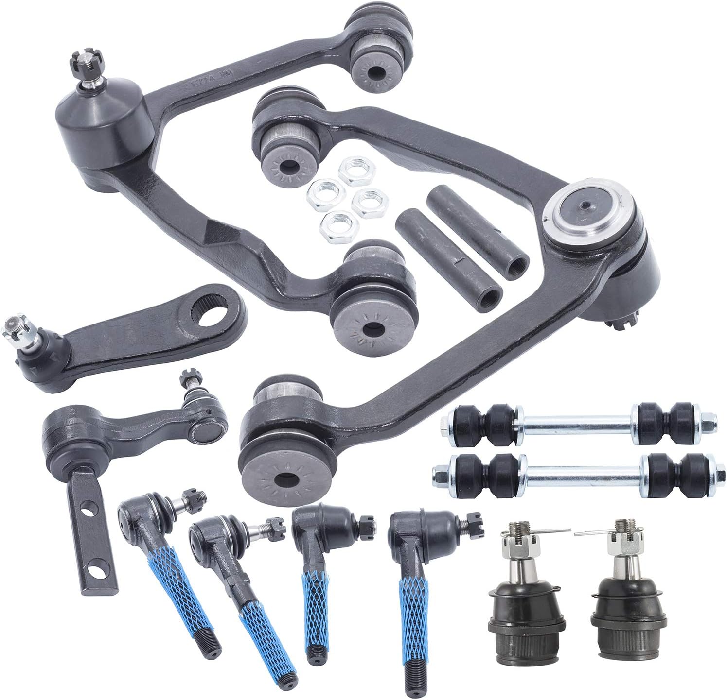 Amazon.com: Complete Front Suspension Control Arm Kit 4WD 14pcs ...