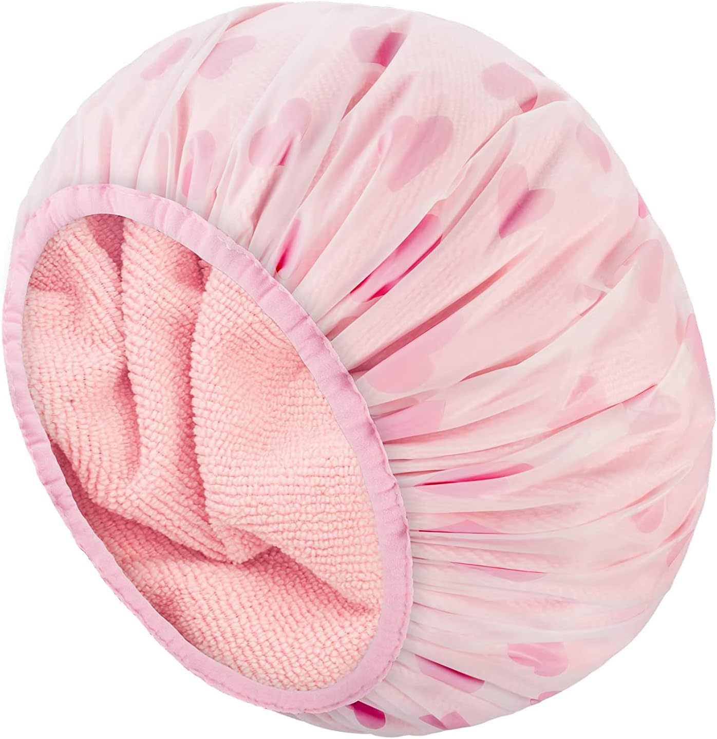 Amazon.com : Auban Shower Cap, Shower Cap for Women Terry Cloth Lined ...