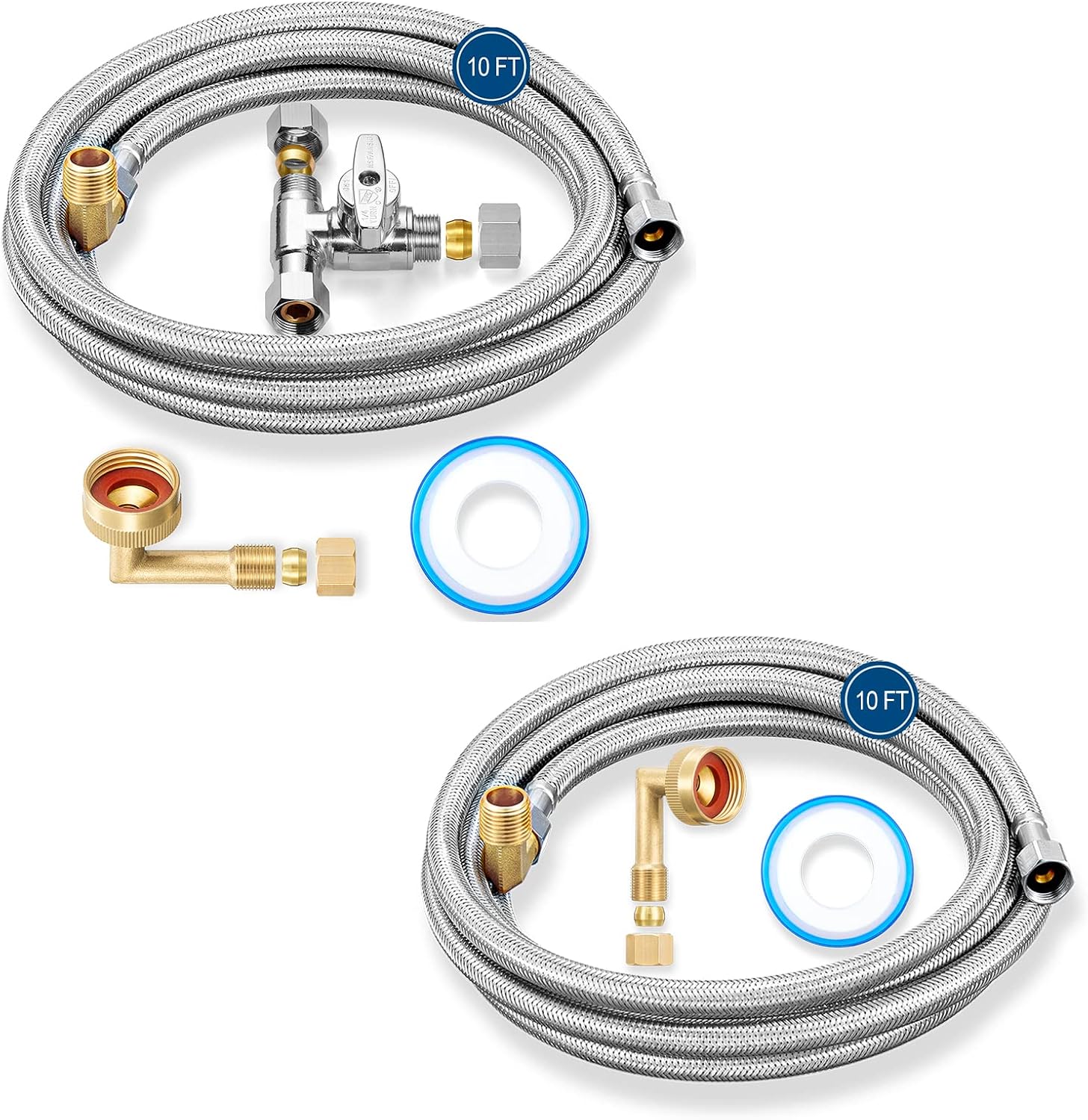 Amazon.com: Universal Dishwasher Installation Kit - Stainless Steel ...