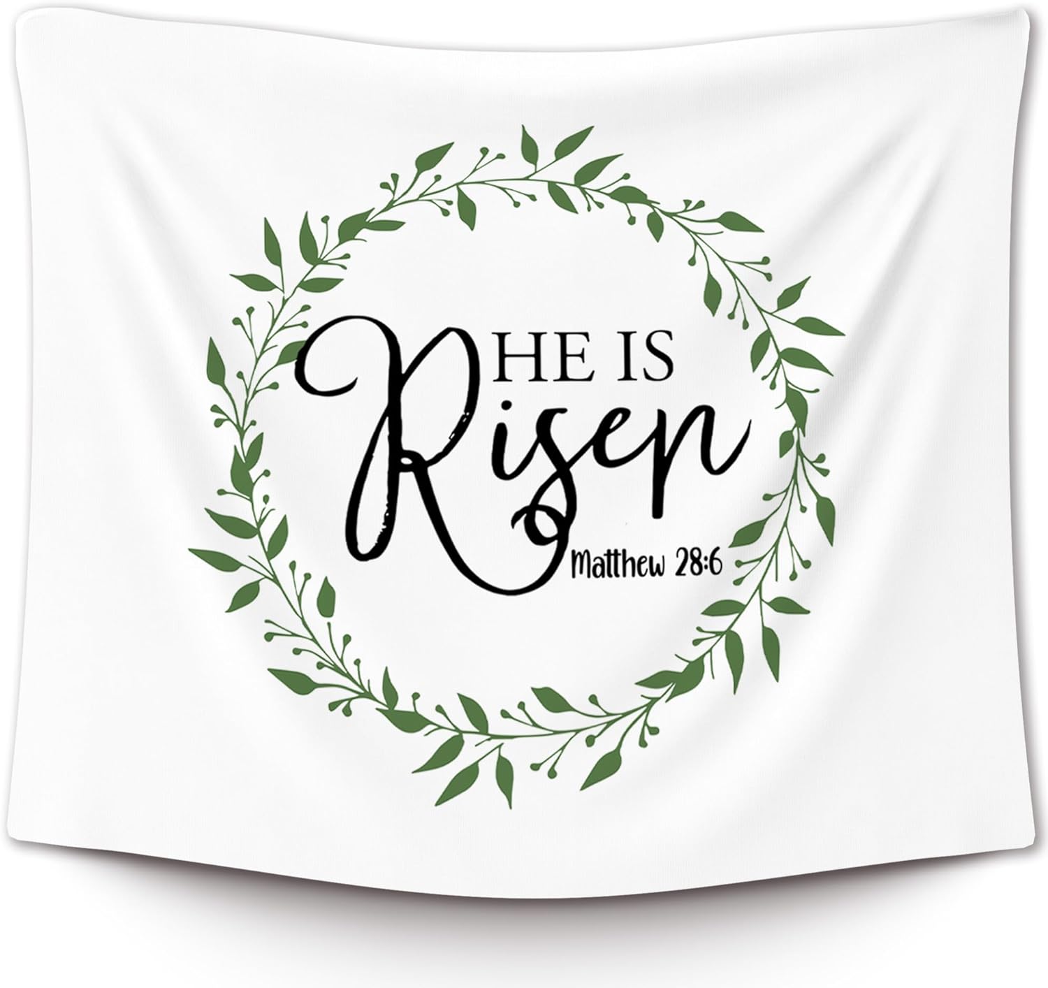 Amazon.com: XLDLIOO Christian He Is Risen Easter Wall Tapestry, Bible ...