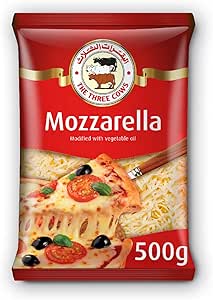 The Three Cows Mozzarella Shredded Cheese 500g: Buy Online at Best ...