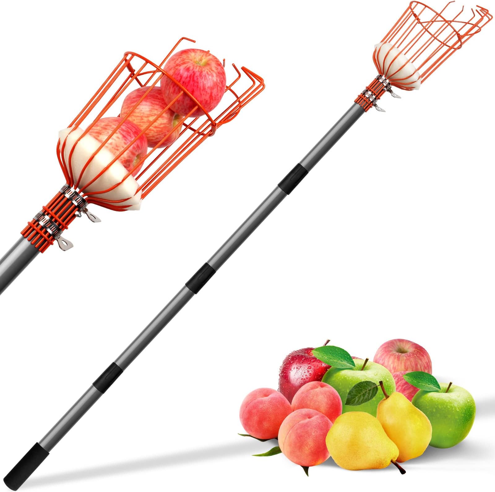 Amazon.com : Zeepzer 13 FT Fruit Picker Pole Adjustable Fruits Picker ...