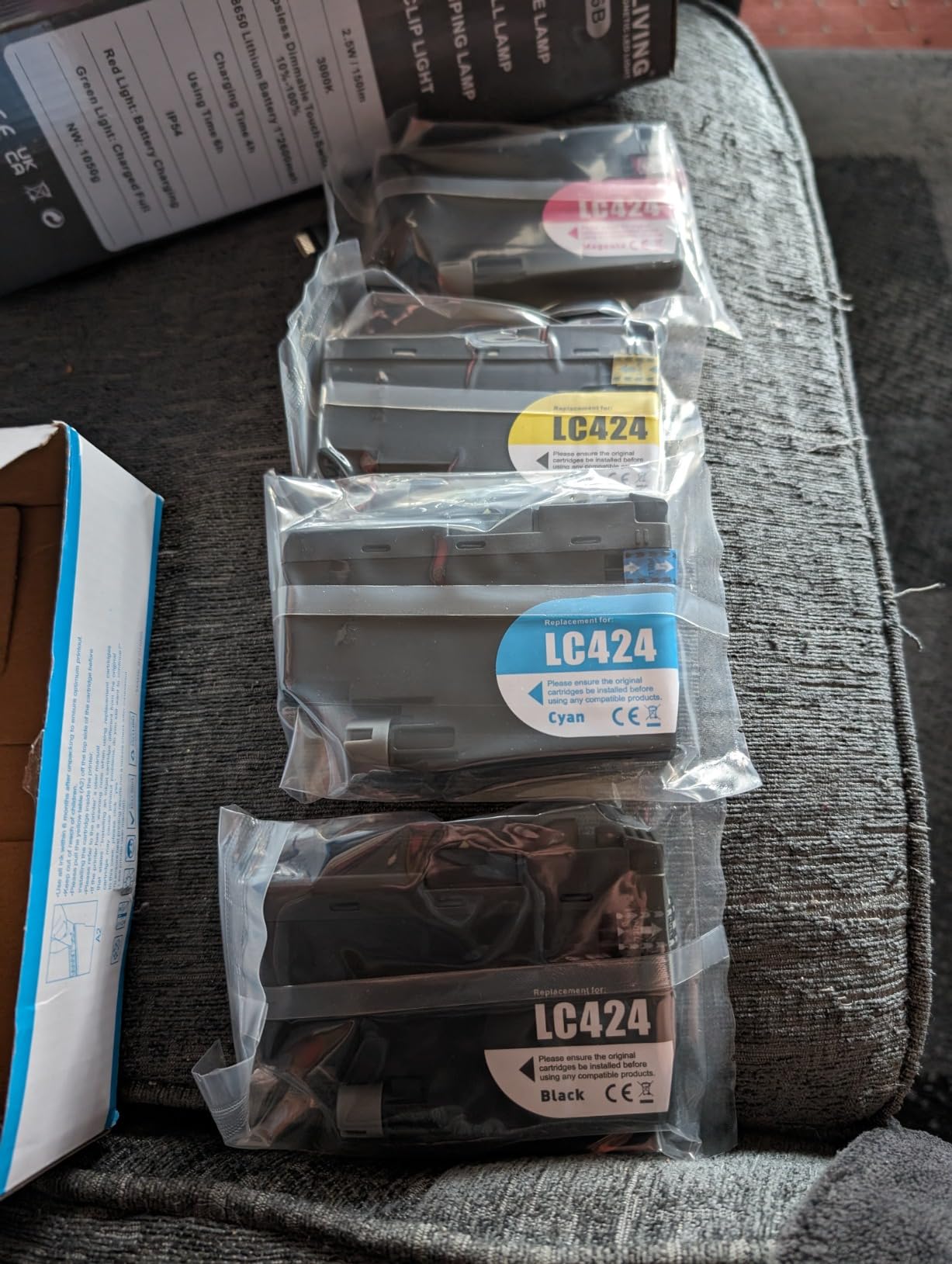 SHUOLEI LC424 Ink Cartridges Compatible with Brother LC424 LC-424 ...