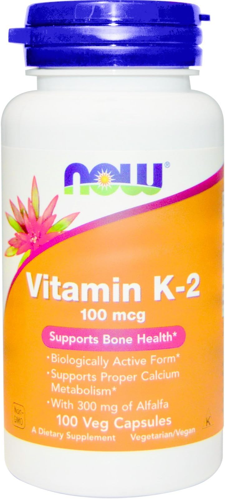 Amazon.com: Now Vitamin K-2, 100mcg - 100 caps By Now Foods : Health ...