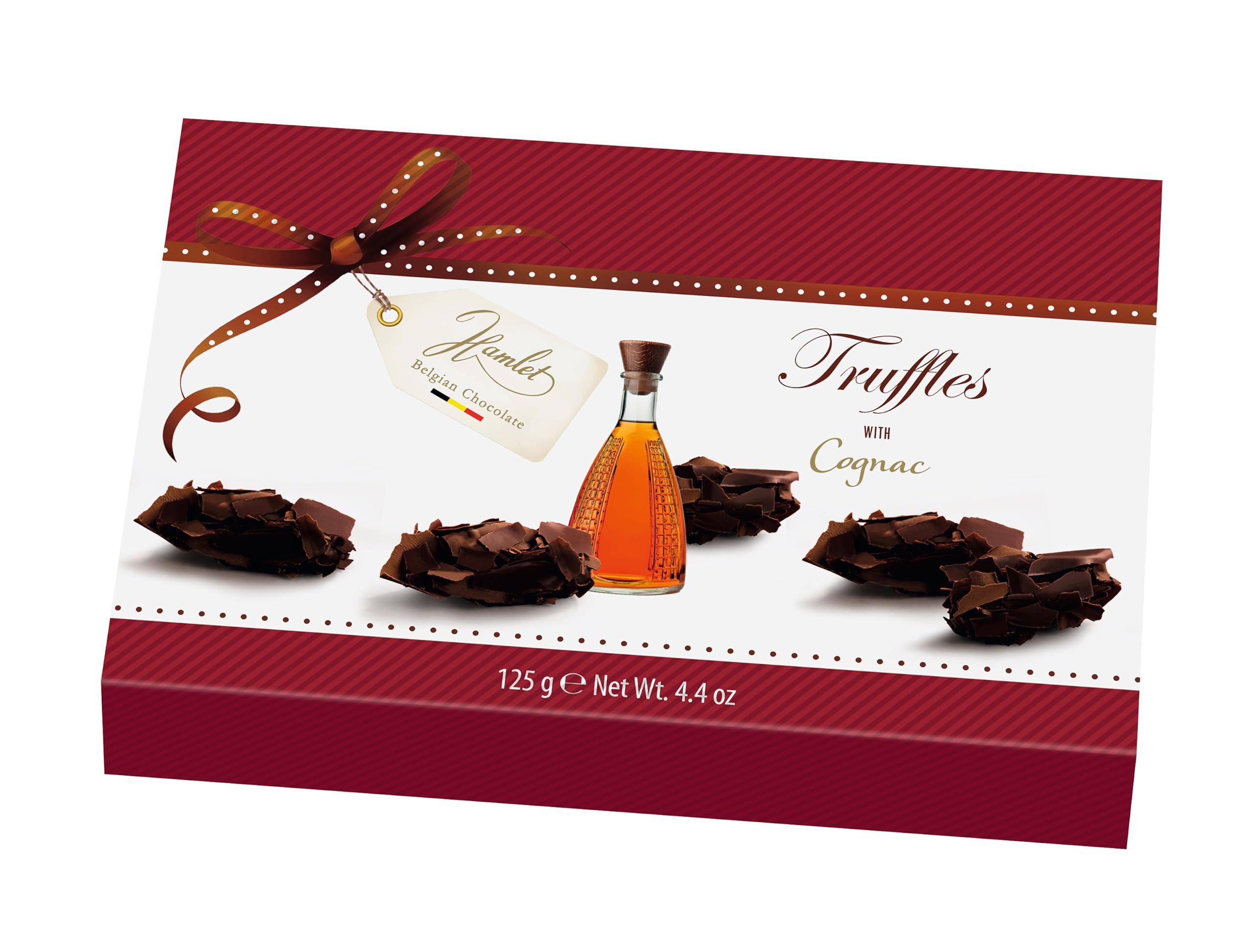 Hamlet Belgian Chocolate | Dark Flake Truffles with Cognac in Gift Box ...