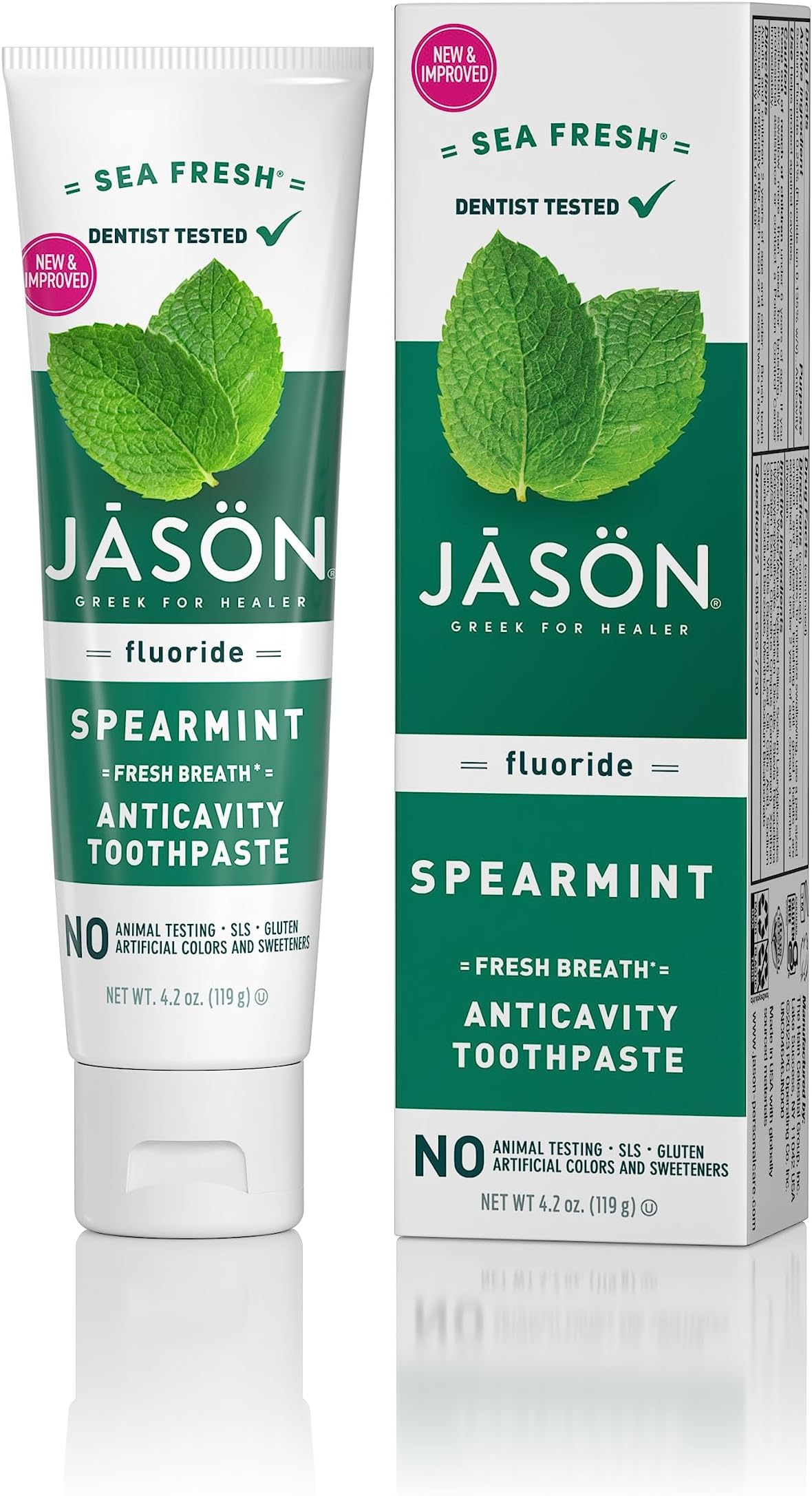 Amazon.com : Jason Sea Fresh Toothpaste with Fluoride 4.2 oz : Health ...
