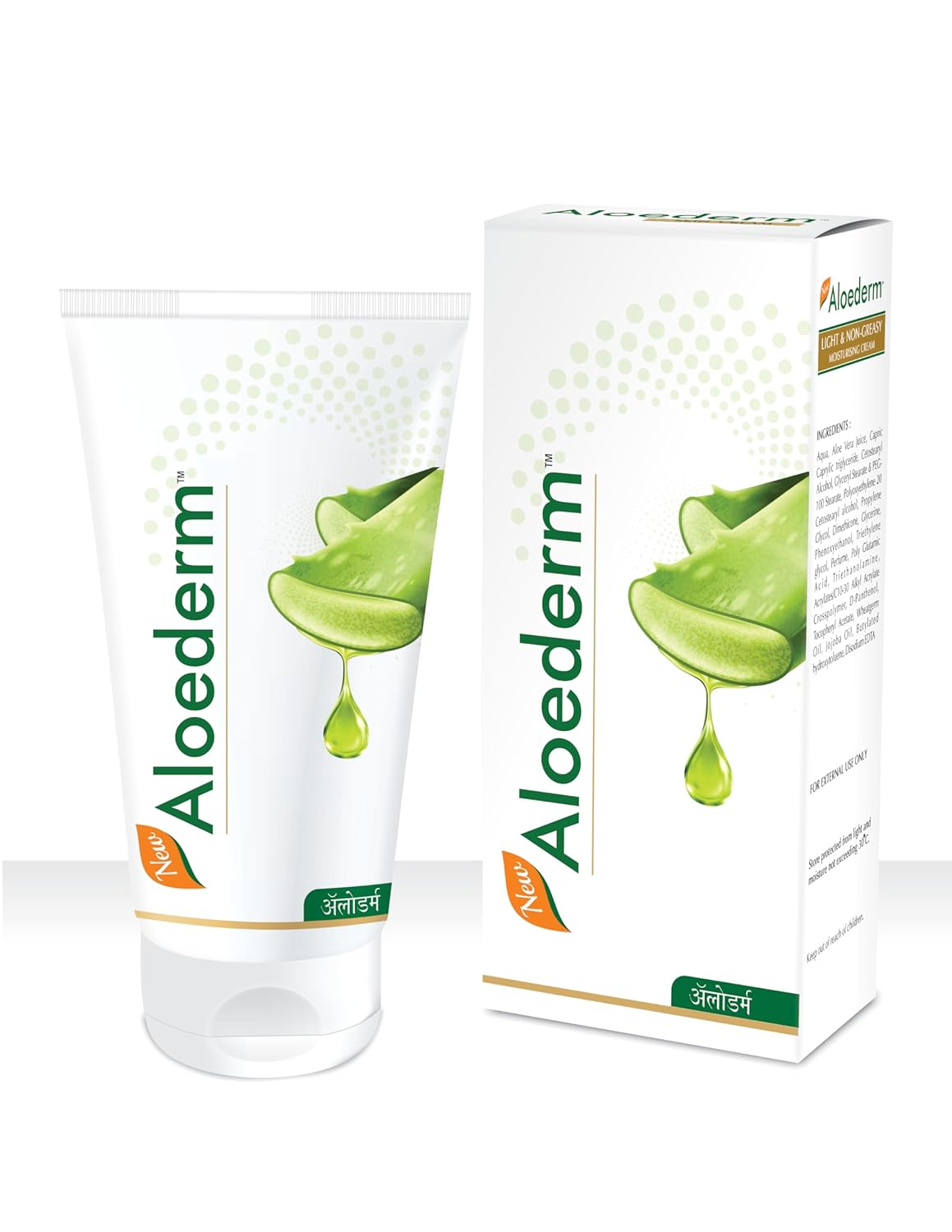 Aloederm Skin Cream For Treating Dry Skin, Cold Processed Aloevera ...