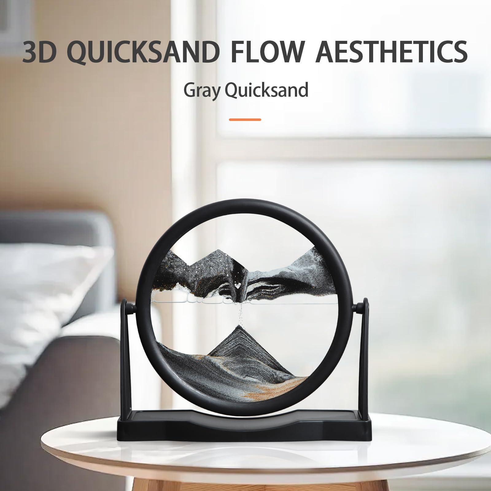 Snapklik.com : KPNUWN Moving Sand Art, Round Glass Quicksand Painting ...