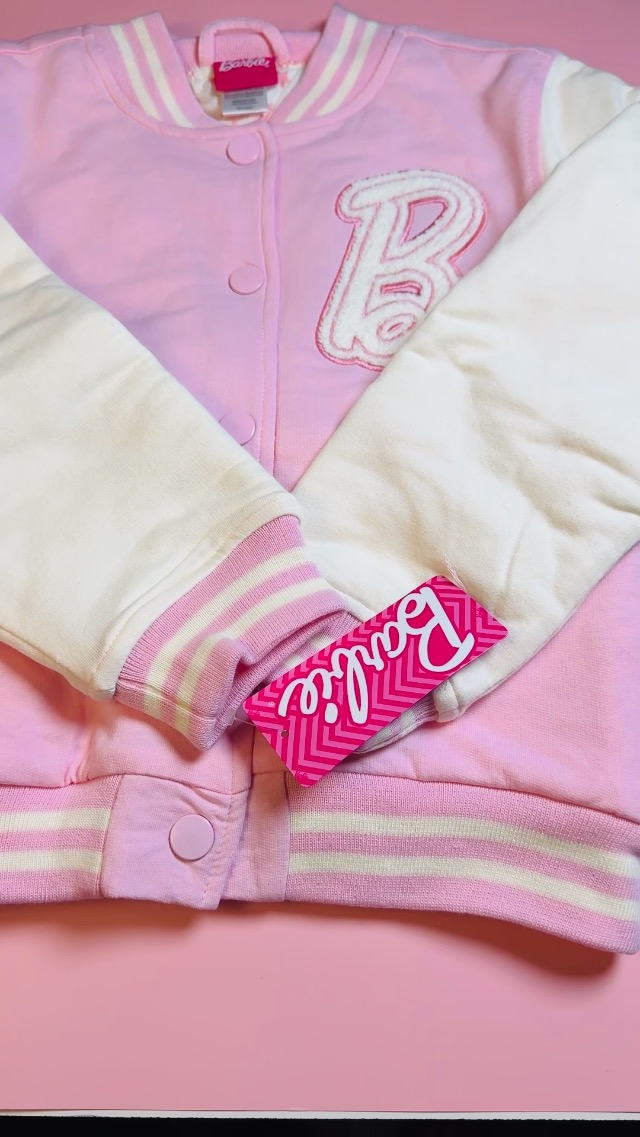 Watch Barbie Girls Varsity Bomber Jacket on Amazon Live