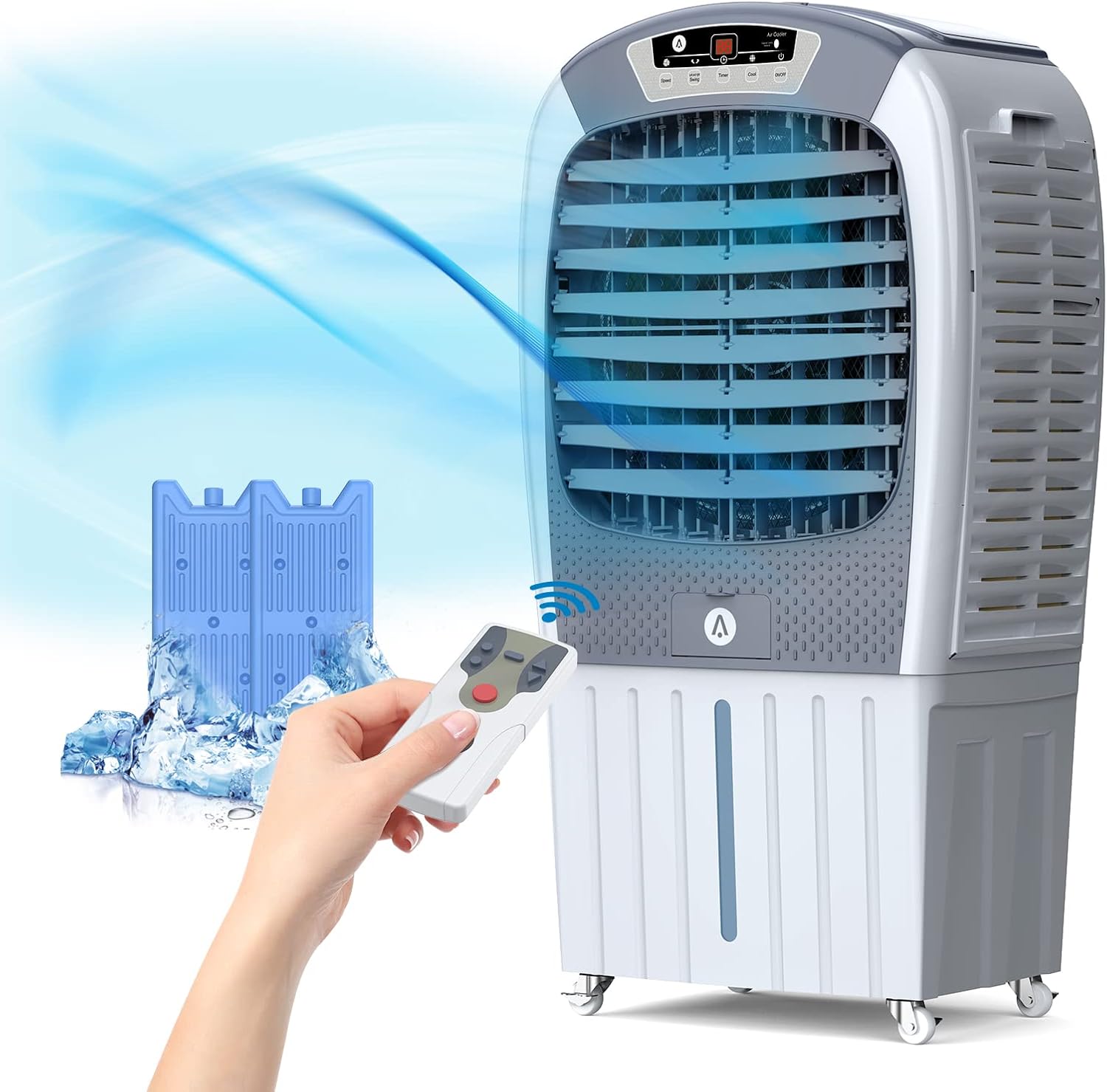 Amazon.com: Portable Air Conditioner Fan, Rechargeable Air Conditioner ...