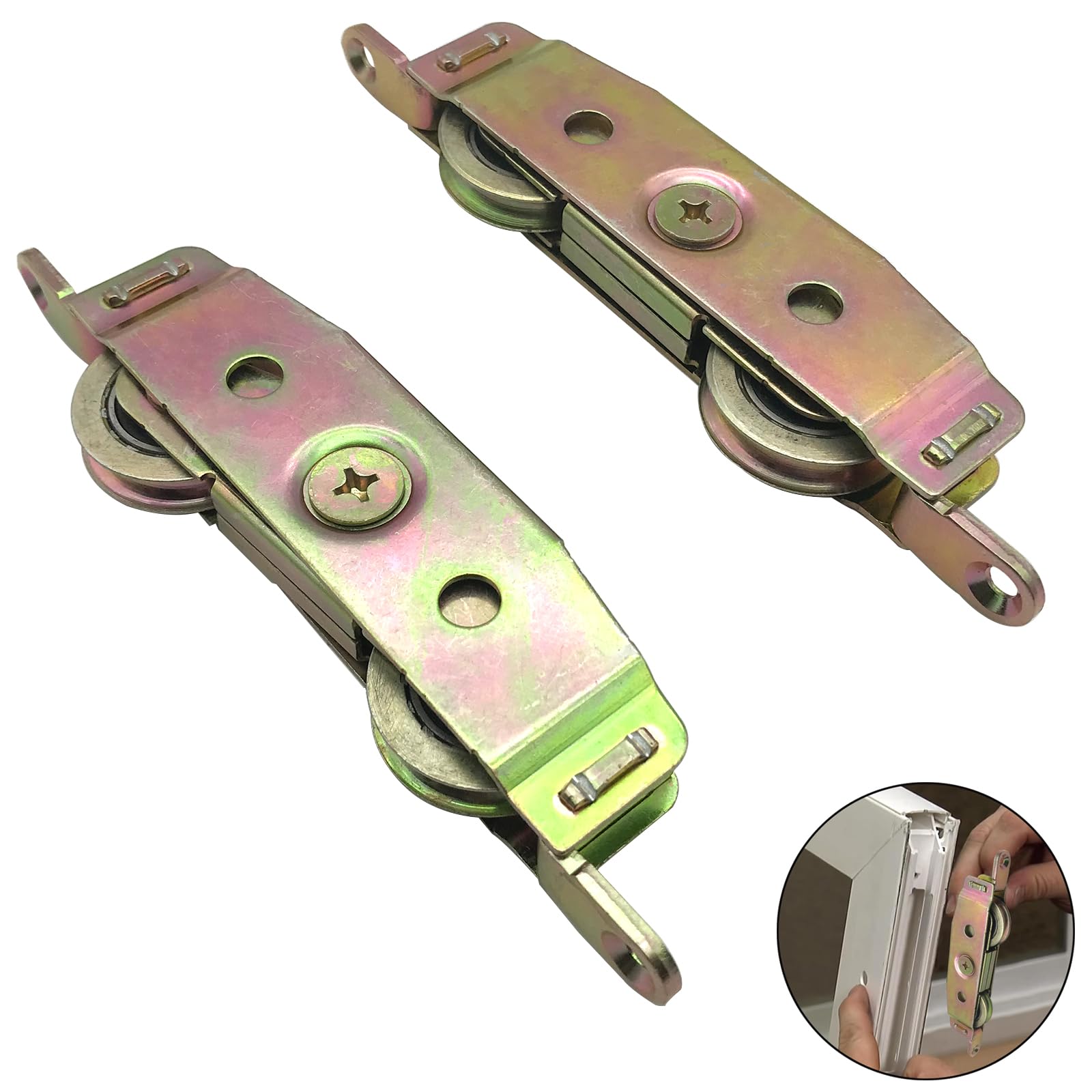 Amazon.com: Li-TianFeng 2 pcs Heavy Duty Sliding Screen Door Roller ...