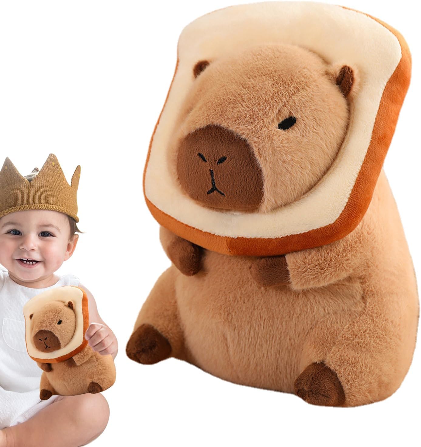 Keruhsci Capybara Plush Toy, Cute Capybara Stuffed Animal Carrying ...