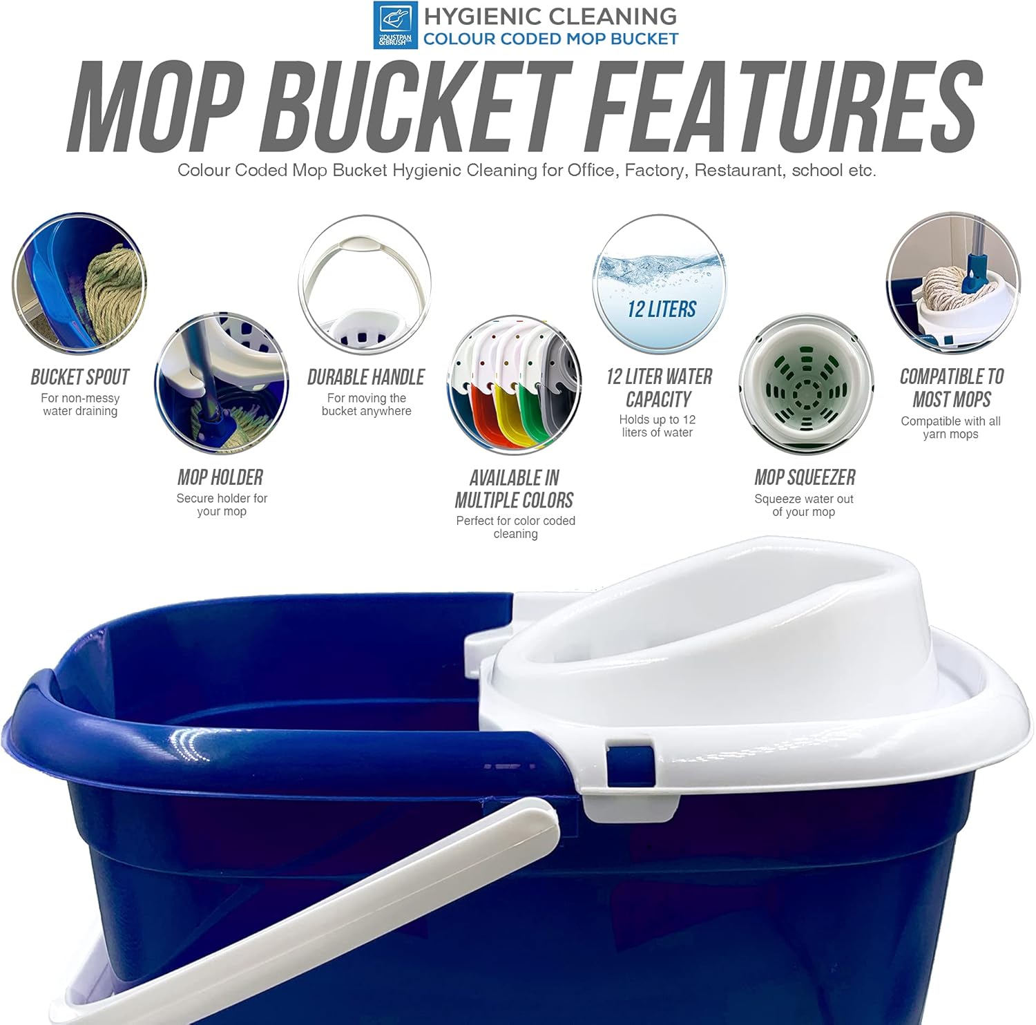 Colour Coded Mop Buckets − 12L Mop Bucket with Philippines | Ubuy
