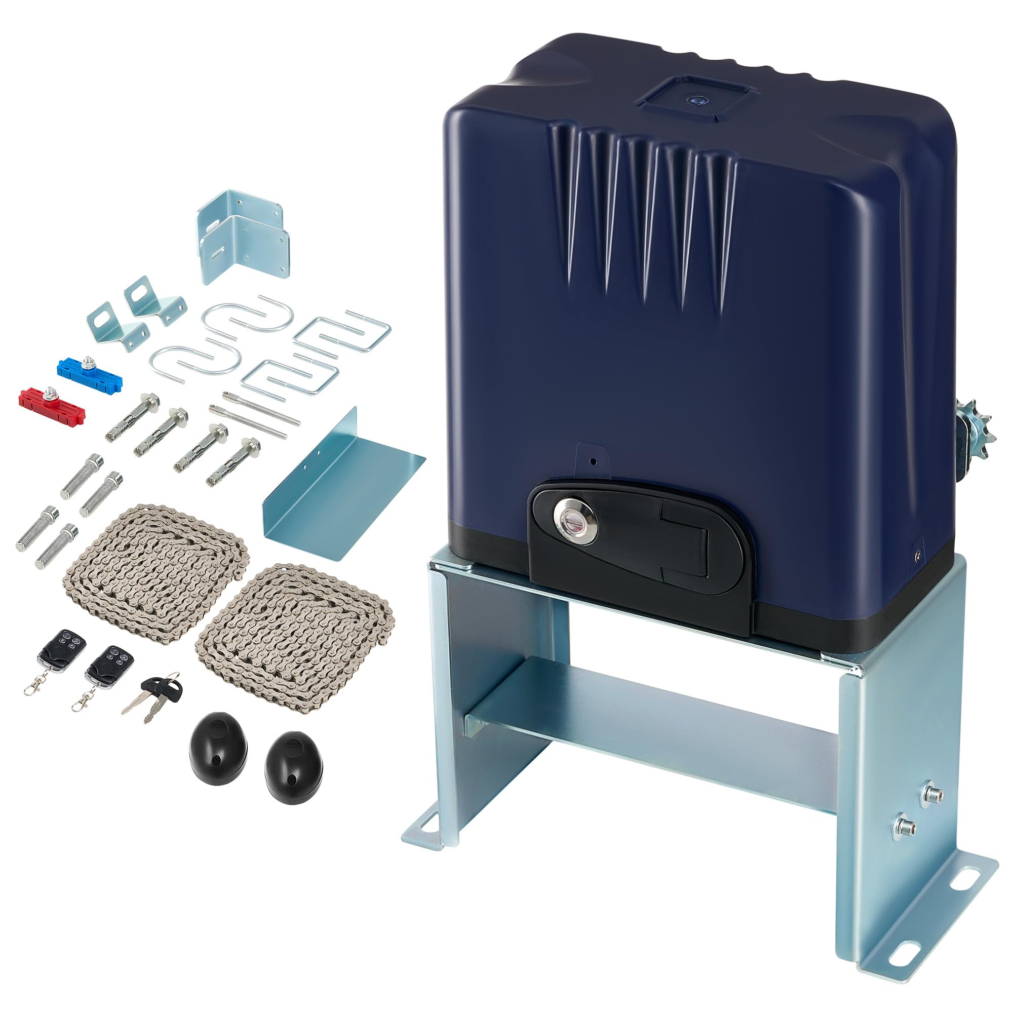 CO-Z 1800 lb Automatic Sliding Gate Opener with 2 Remote Controls ...