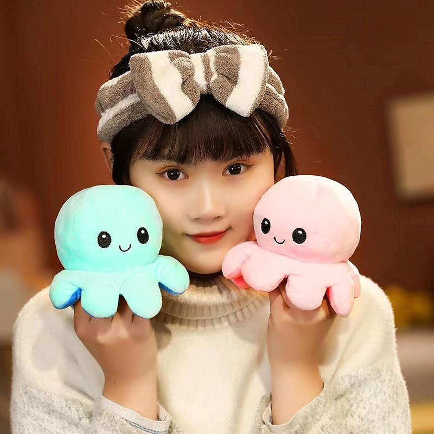 Buy SCOOBA Flippy Mood Swing Octopus Plush Toy, 20 cm Pack of 1 Online ...