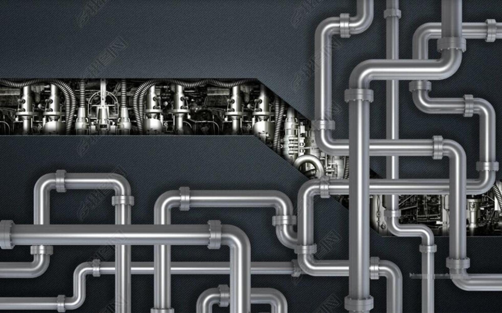 Plumbing Pipes Wallpaper