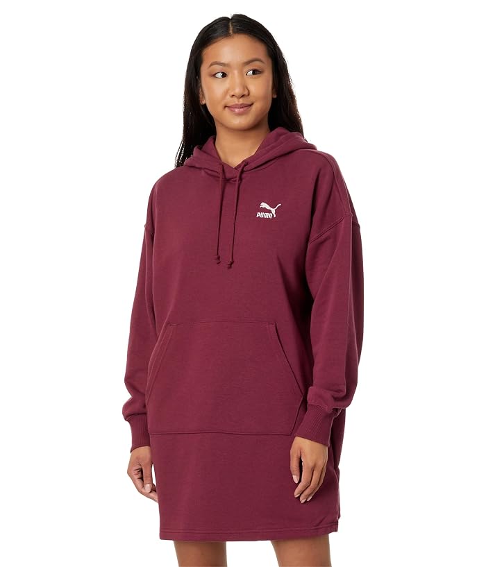 Women's PUMA Classics French Terry Hooded Dress | Zappos.com