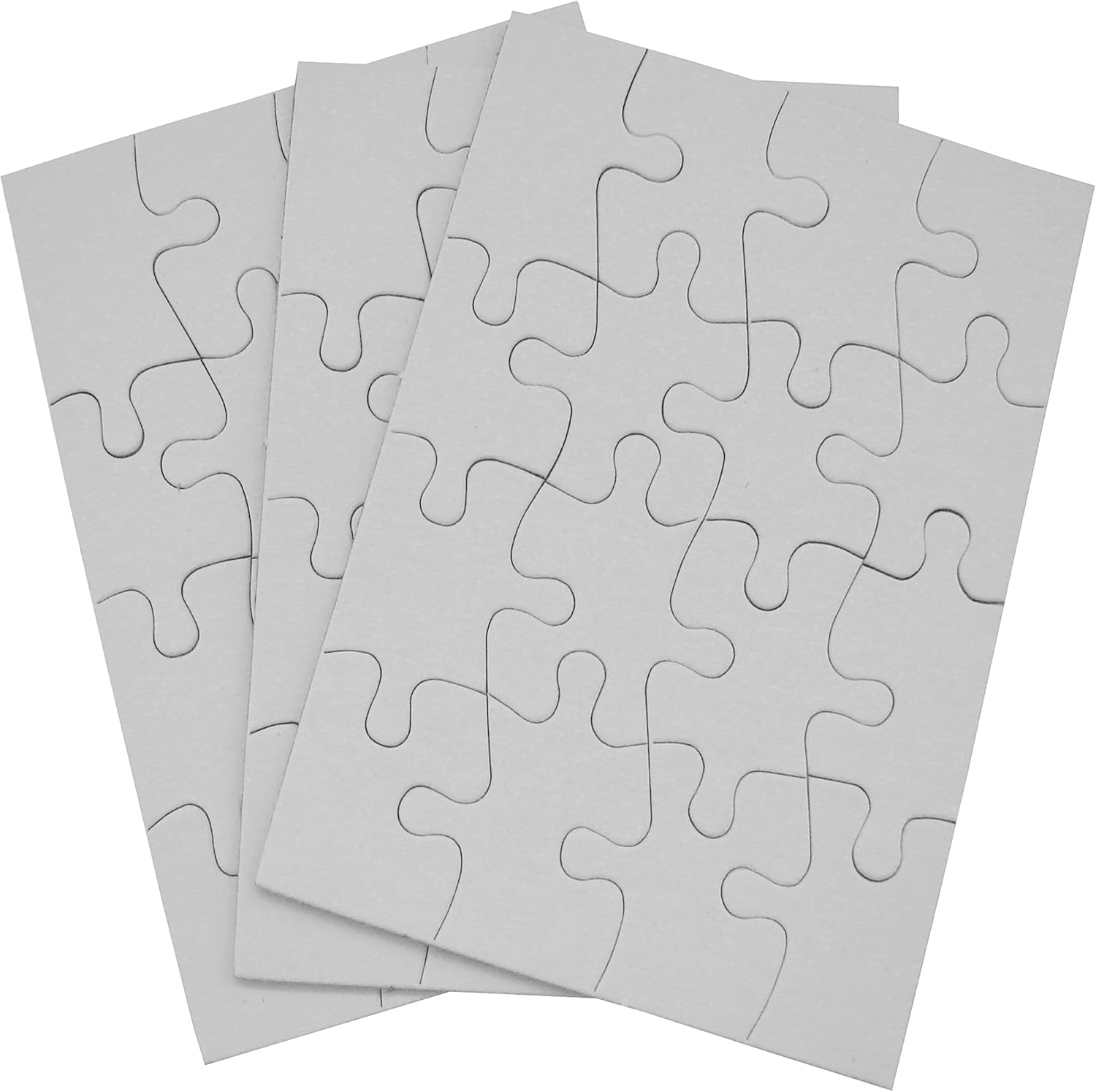 Amazon.com: INOVART Puzzle-It 16-Piece Blank Puzzle, 24 Puzzles Per ...