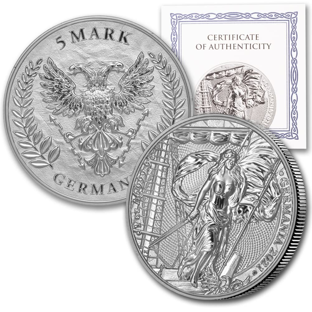 Buy 2021 DE German 1 oz Silver Germania Coin Brilliant Uncirculated (in ...