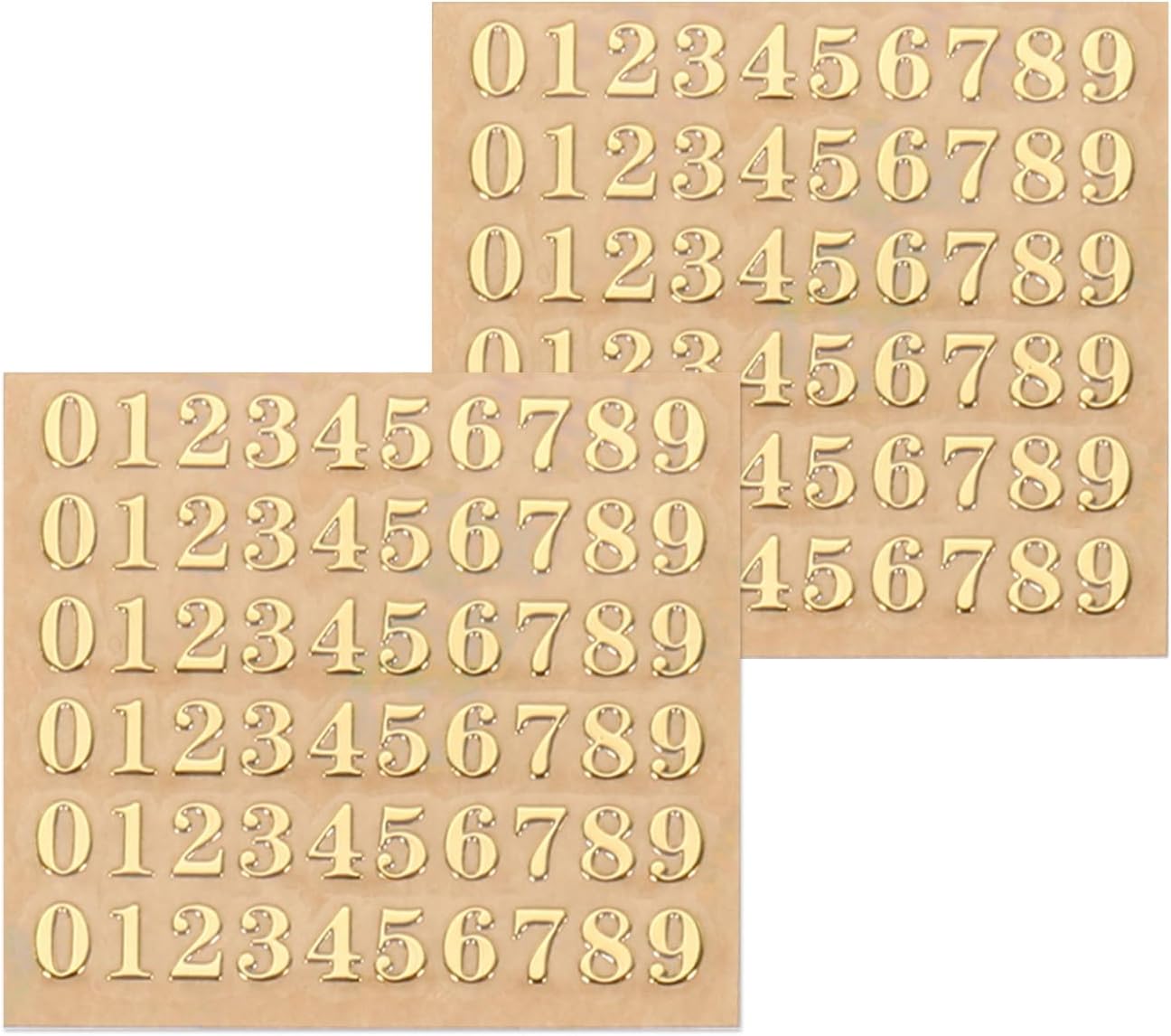 Amazon.com: MECCANIXITY 2 Sheets Number Resin Stickers 3D Small 1 to 9 ...