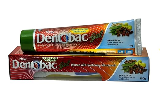 Buy Dentobac Natural Herbal Toothpaste Gel – 150g with Clove, Neem ...