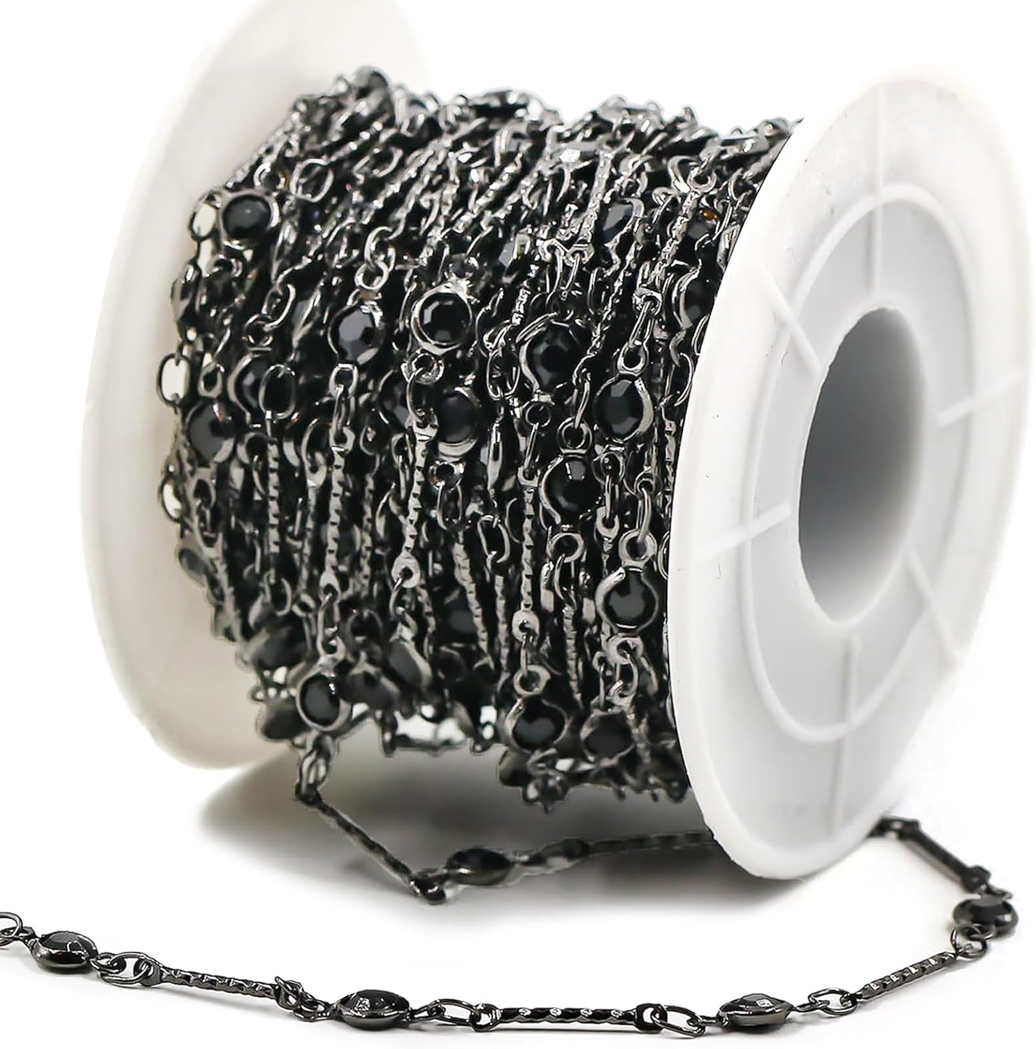 Amazon.com: UniCrena Black Bead Chains for Jewelry Making - 9.8ft 3m ...