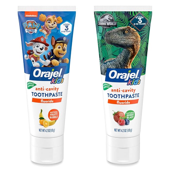 Buy Orajel Kids Paw Patrol Anti-Cavity Fluoride Toothpaste, Natural ...