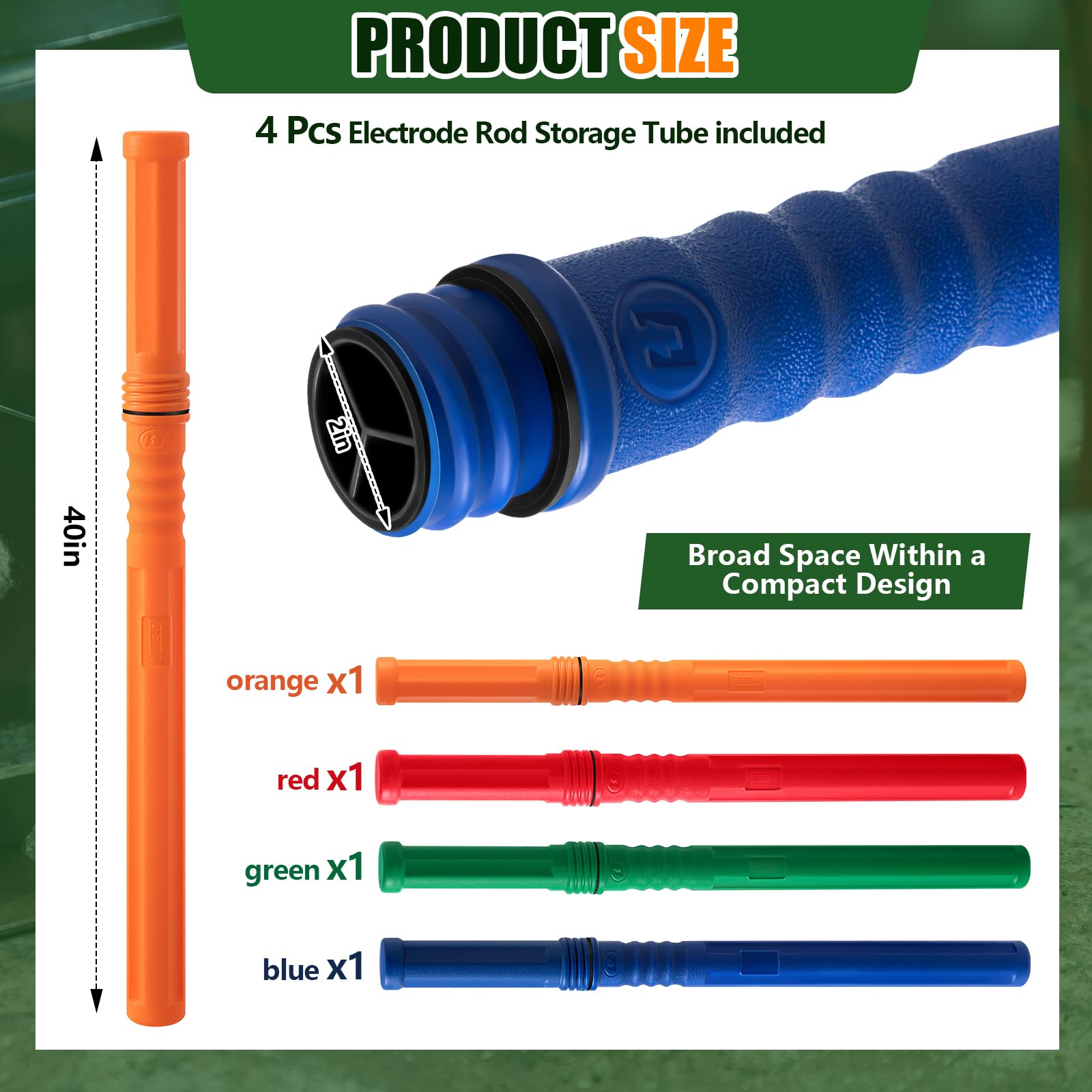 Snapklik.com : Tandefio 4 Pcs Welding Rod Storage Tube 40 Inch Tig Rod ...