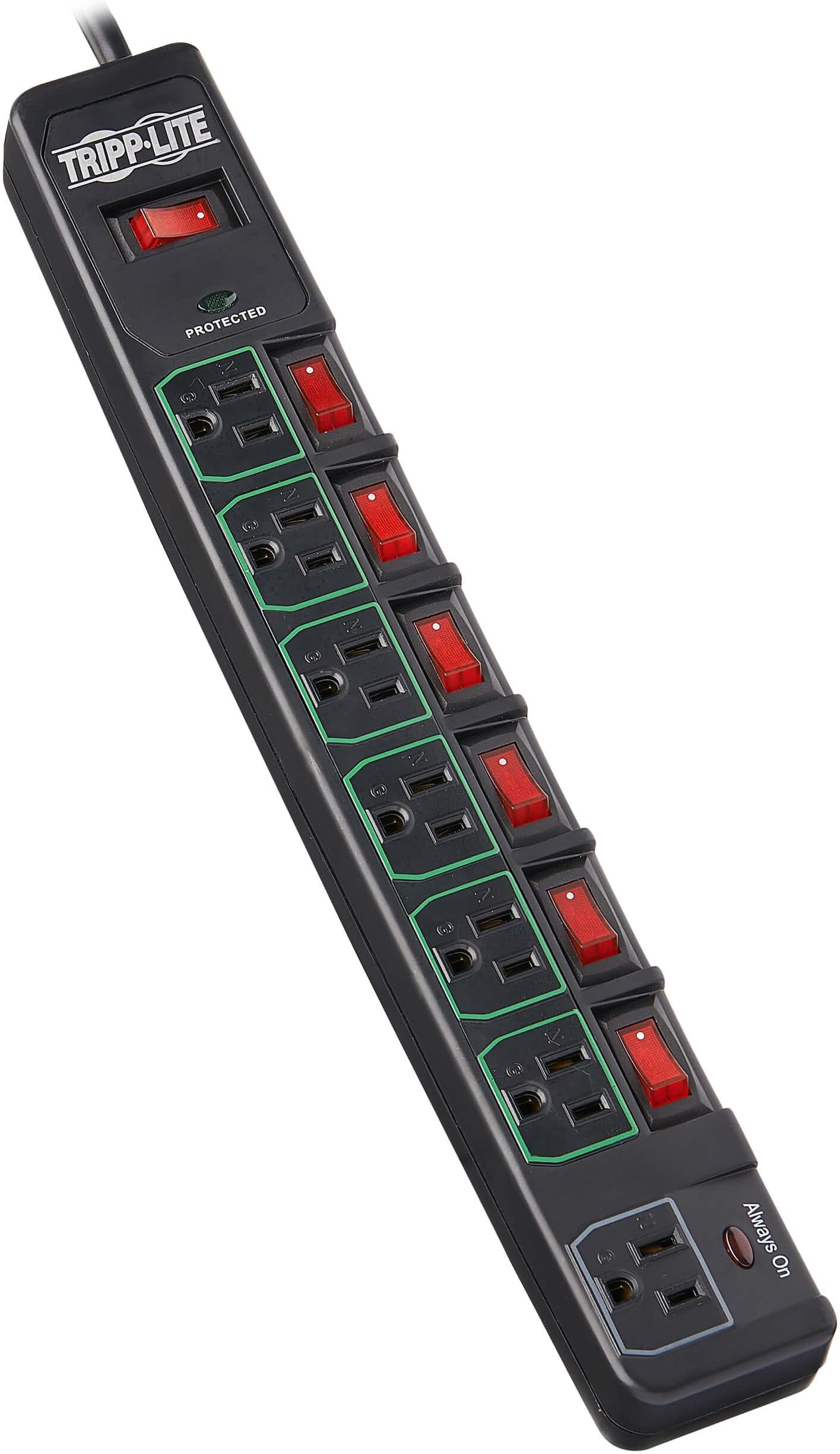 Amazon.com: Tripp Lite TLP76MSG 7 Outlet (6 Individually Controlled ...
