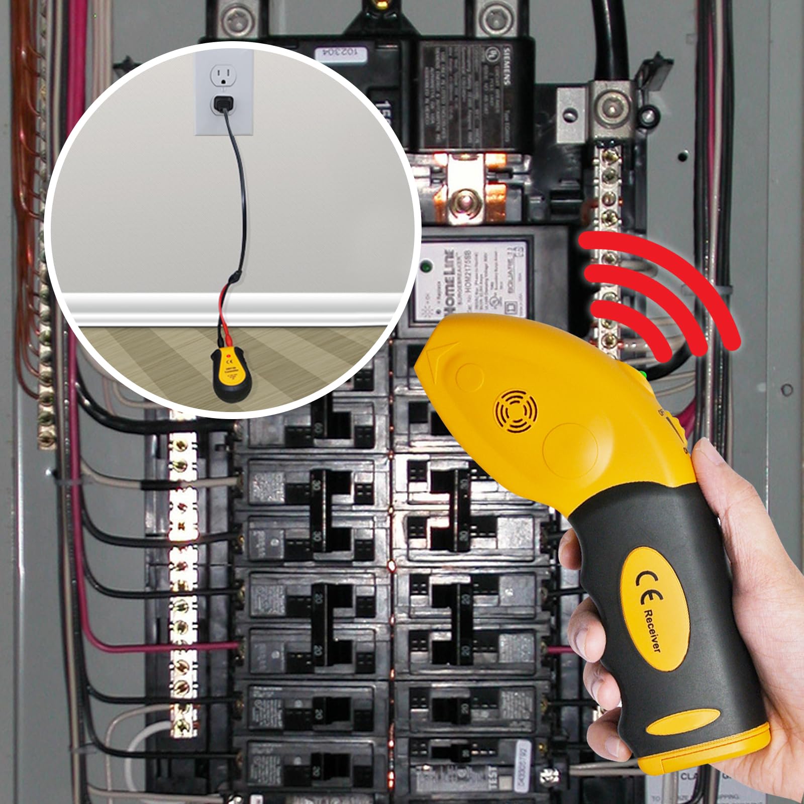 Snapklik.com : Portable Circuit Breaker Finder Tracer Circuit Tester ...