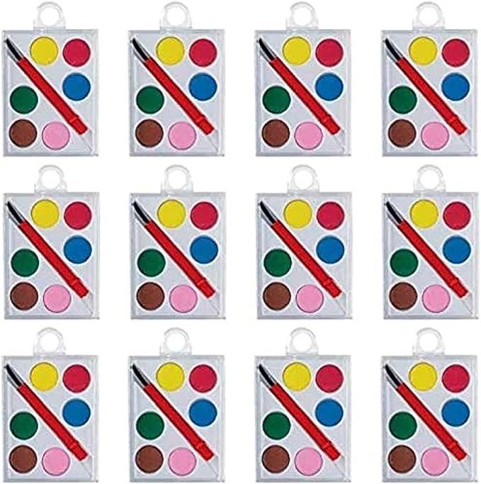 Amazon.com: Paint Set Value Pack Favors in 6 Vibrant Colors - Pack of ...