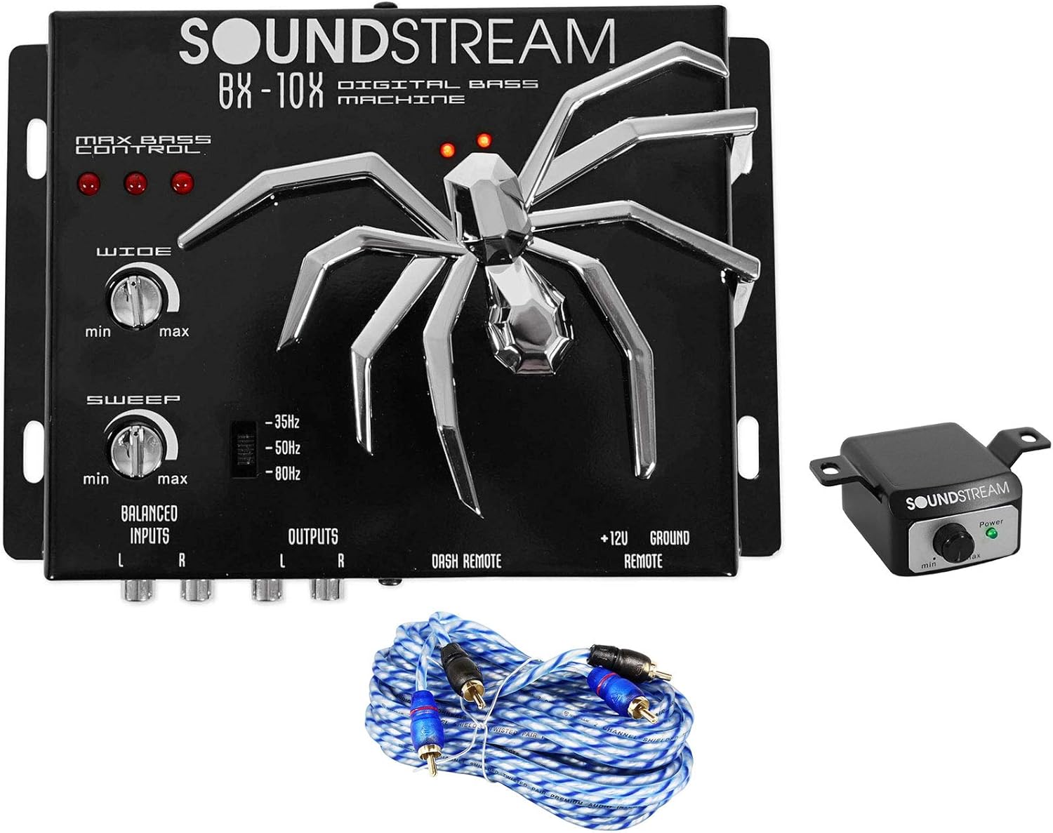SOUNDSTREAM BX-10X Car Digital Bass Booster Sound Processor+Remote+RCA ...